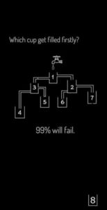 Which Cup Get Filled Firstly | WhatsApp Puzzle